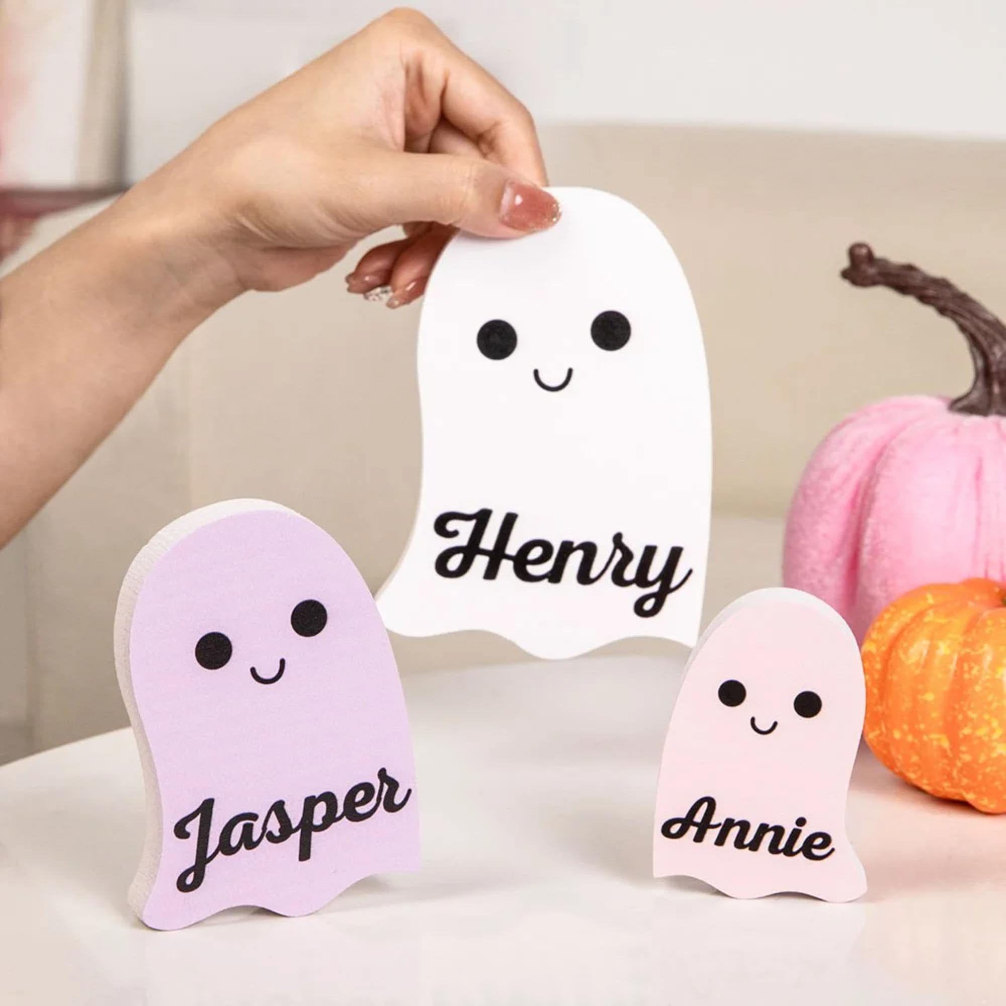 Custom Halloween Ghost Family Decorations – Bella Olivia Gifts
