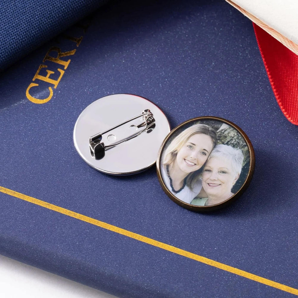 Personalized Memorial Photo Pin for Graduation Caps – Bella Olivia Gifts